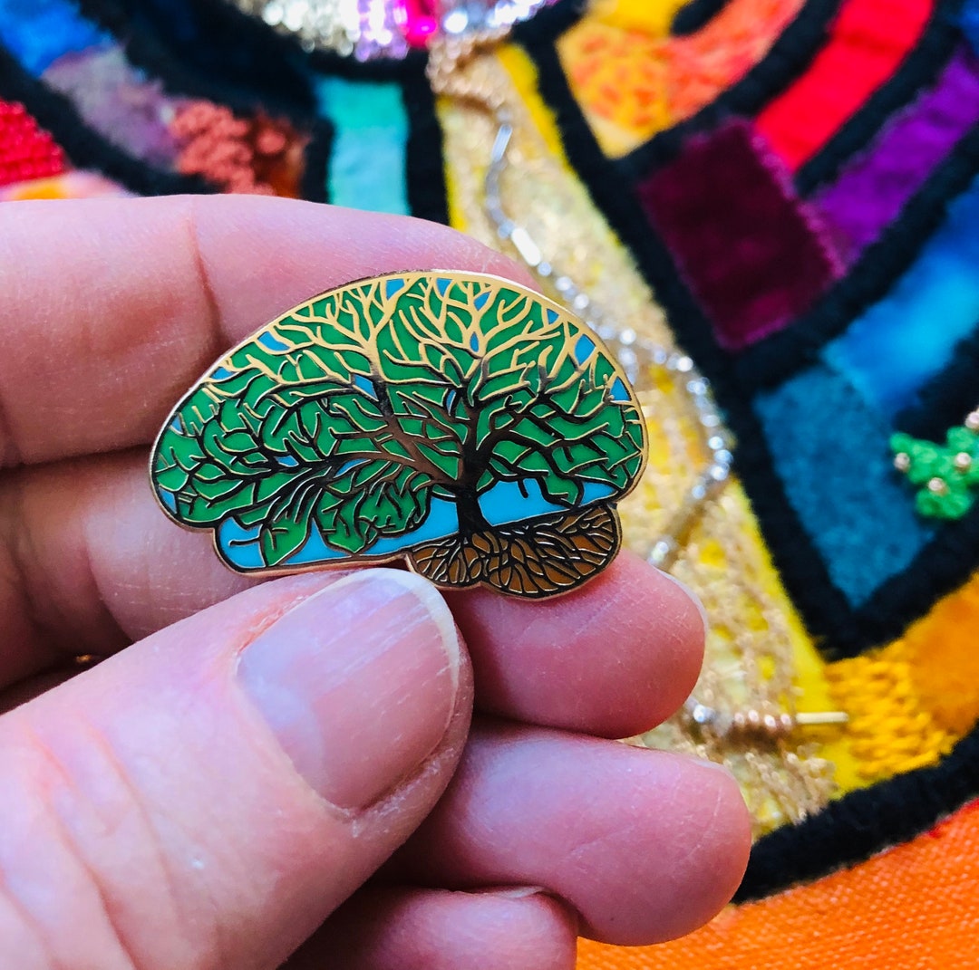 Neuro Art. Brilliant Brain Pins, Gift for Doctor, Nurse, Scientist ...