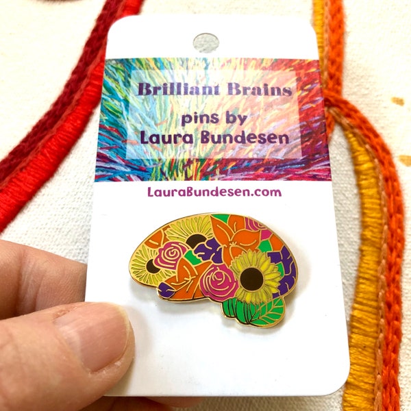Brain Pin - Etsy