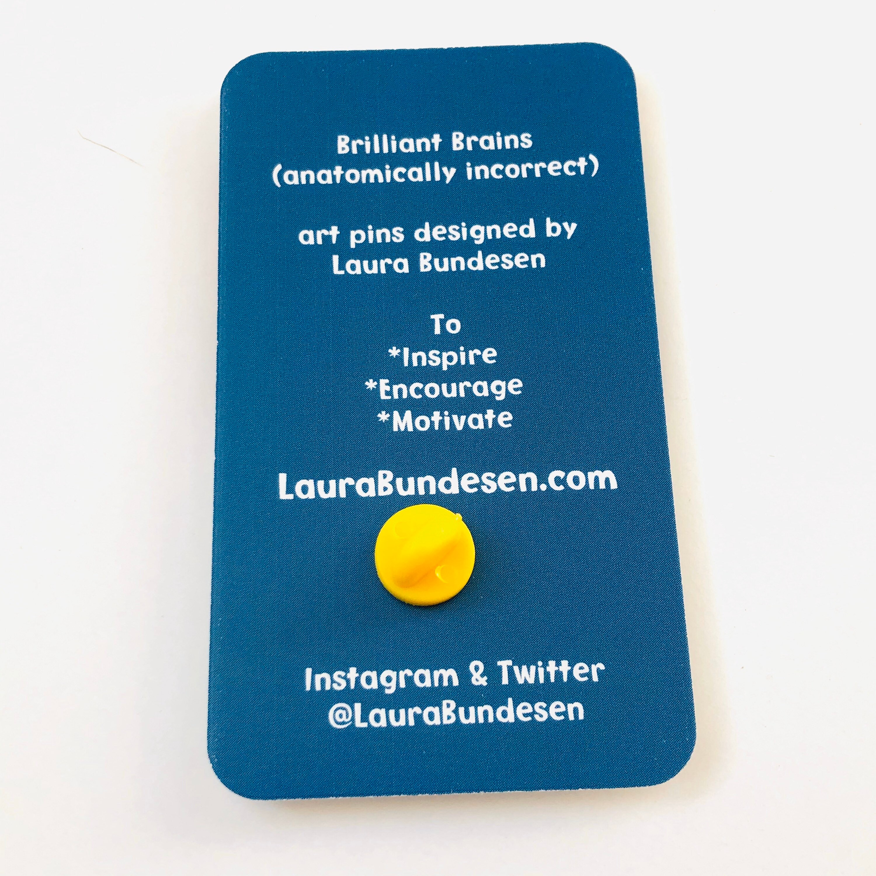 Mardi Gras Brain Pin. Brilliant Brain Pins, Gift for Doctor, Nurse ...