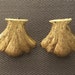 Signed MONET Scalloped Shell Statement Earrings for Pierced Ears - Etsy