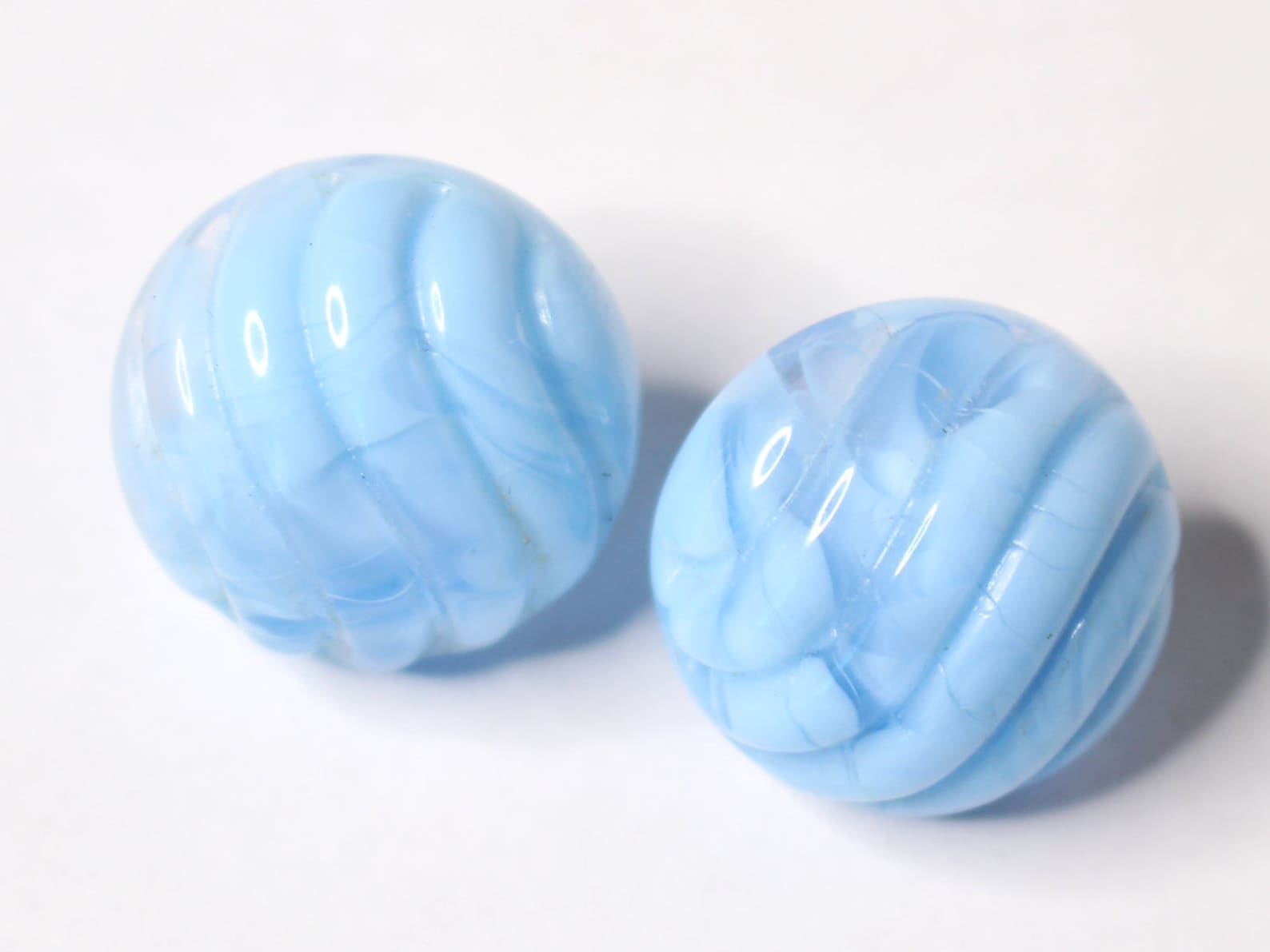 Vintage Baby Blue Resin Statement Earrings for Pierced Ears - Etsy