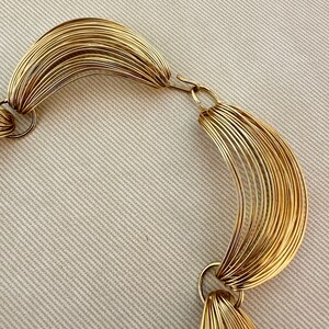 Chic Sculptural Crescent Wire Statement Collar Necklace - Etsy