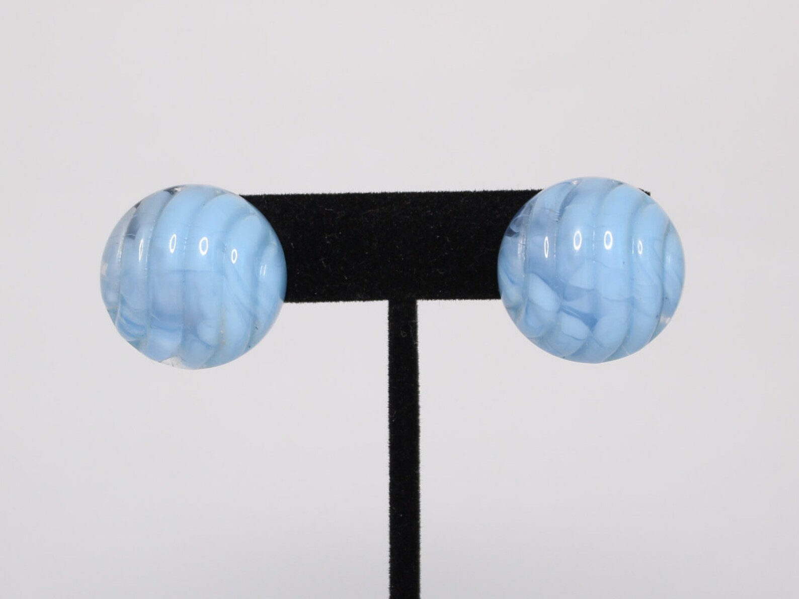 Vintage Baby Blue Resin Statement Earrings for Pierced Ears - Etsy