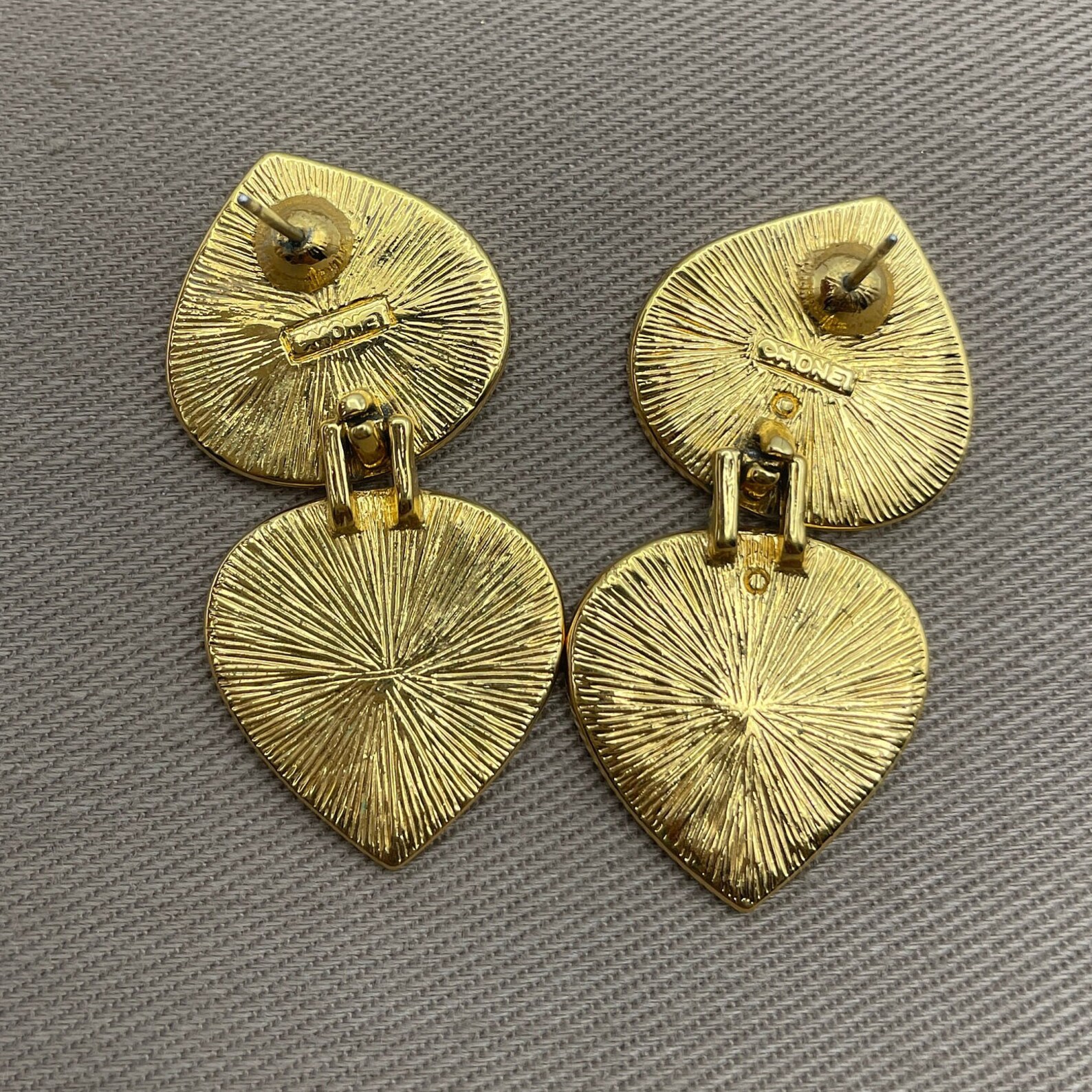 Colorful Enamel MONET Statement Earrings for Pierced Ears Red - Etsy