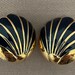 DECO MONET Shell Clip on Statement Earrings - Etsy