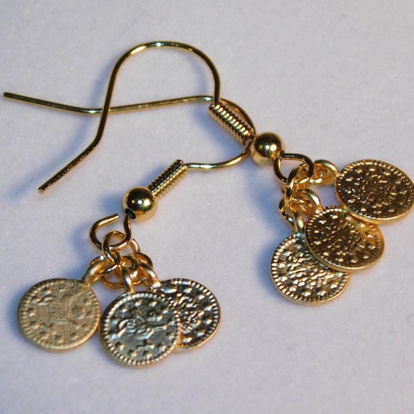 Dangle Coin Earrings - Etsy