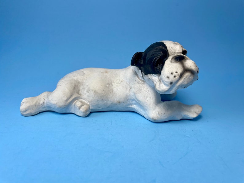 Vintage Chalkware Bulldog by Jan Allan 1940s - Etsy