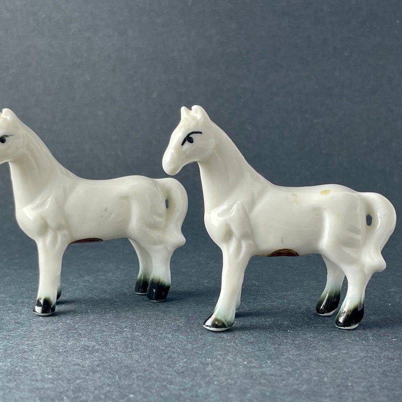 Vintage Bone China Horse - Etsy
