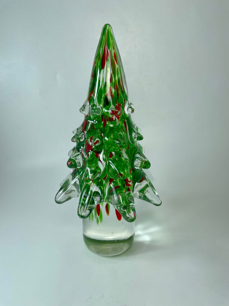 Glass Christmas Tree Sculpture - Etsy Glass Christmas Tree Sculpture - Etsy