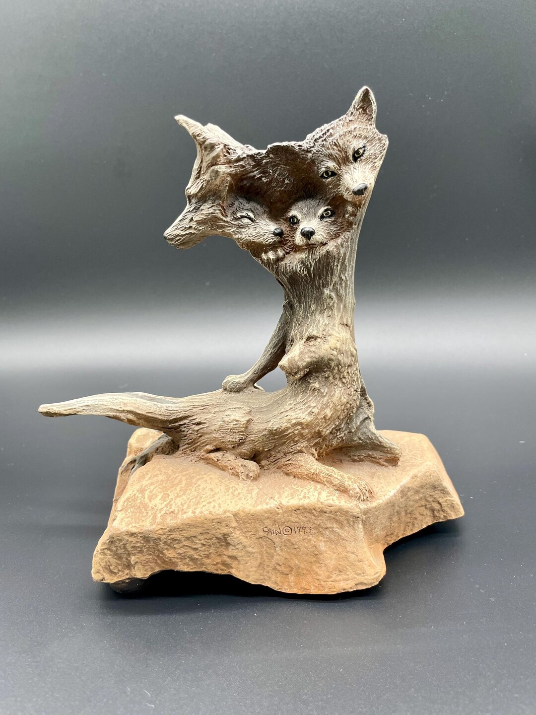 Rick Cain Limited Edition Steppin Wolf # 1042/2000 Sculpture - Etsy