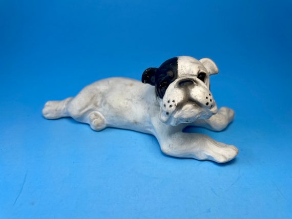 Vintage Chalkware Bulldog by Jan Allan 1940s - Etsy