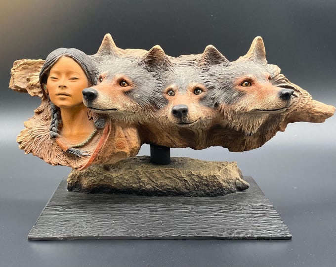 Rick Cain Limited Edition Story Teller #324/2500 Sculpture - Etsy