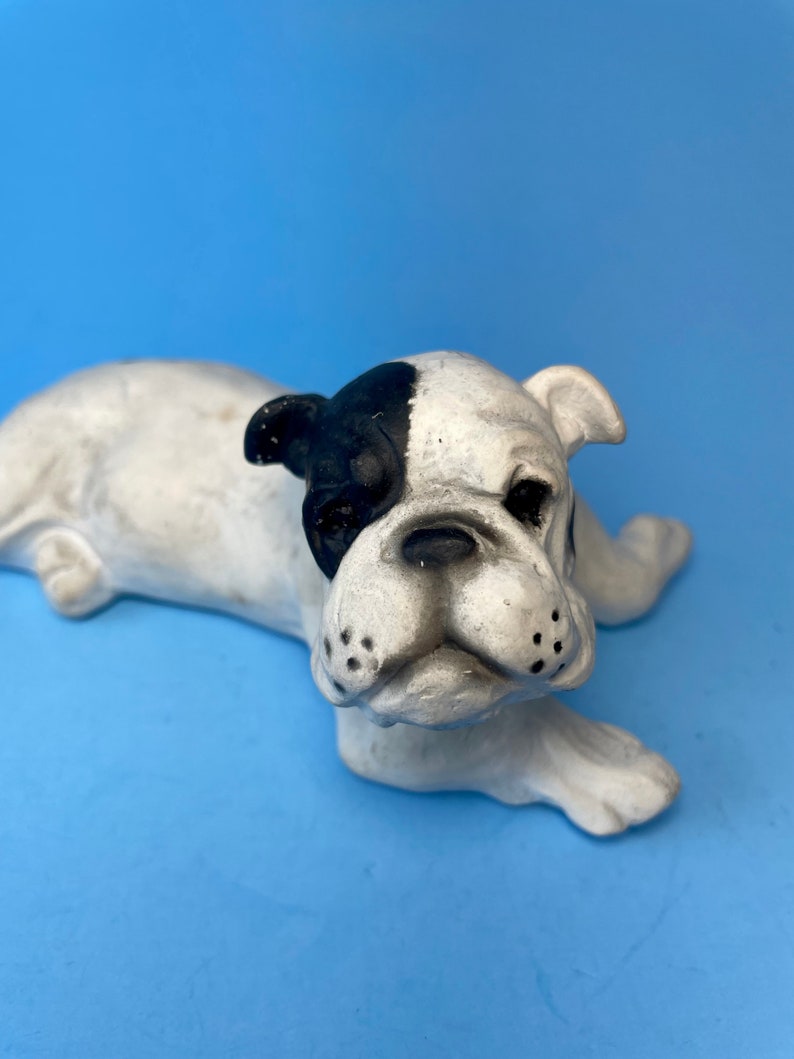 Vintage Chalkware Bulldog by Jan Allan 1940s - Etsy