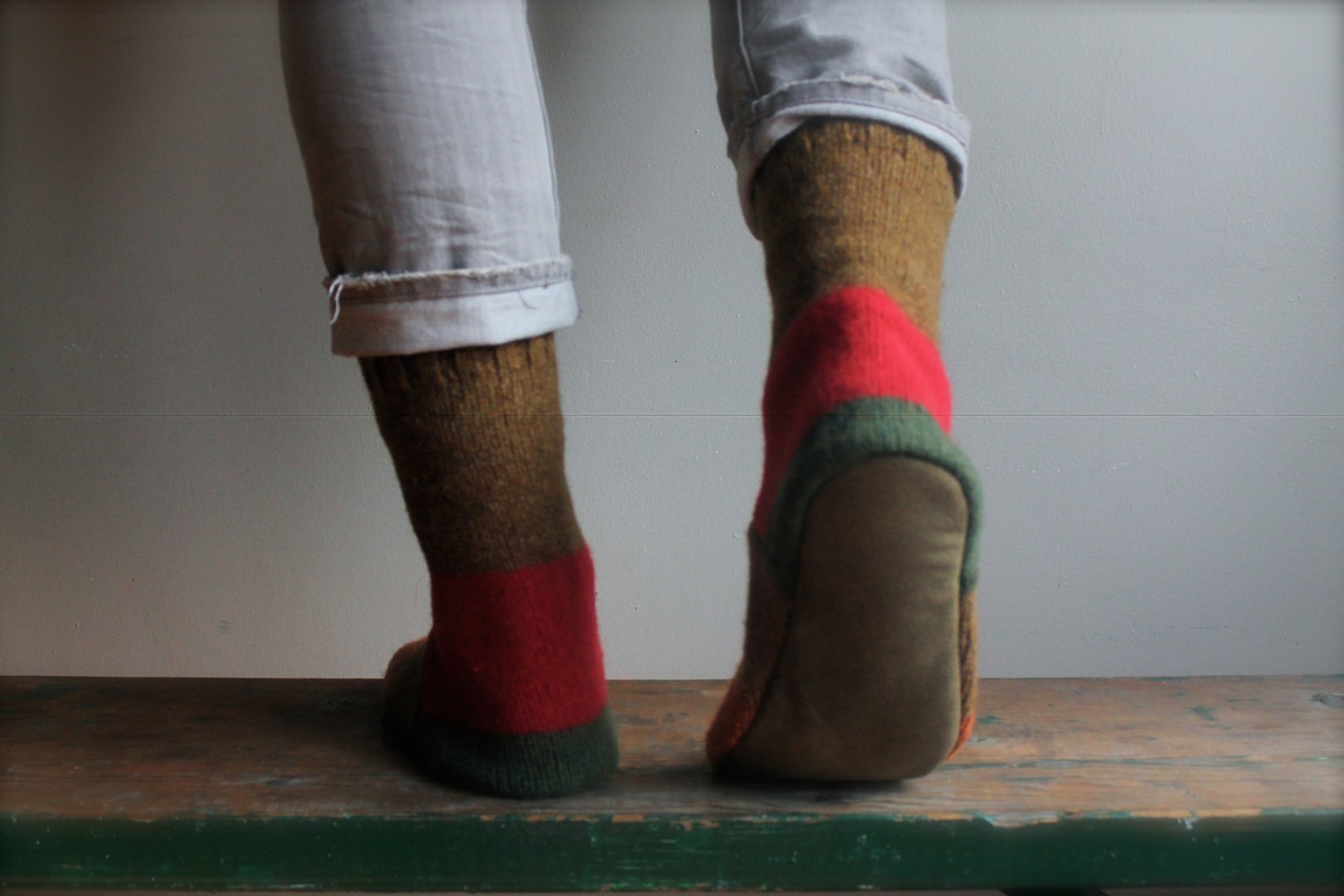 Men's Wool Slippers Wool Slippers Men's Slipper - Etsy