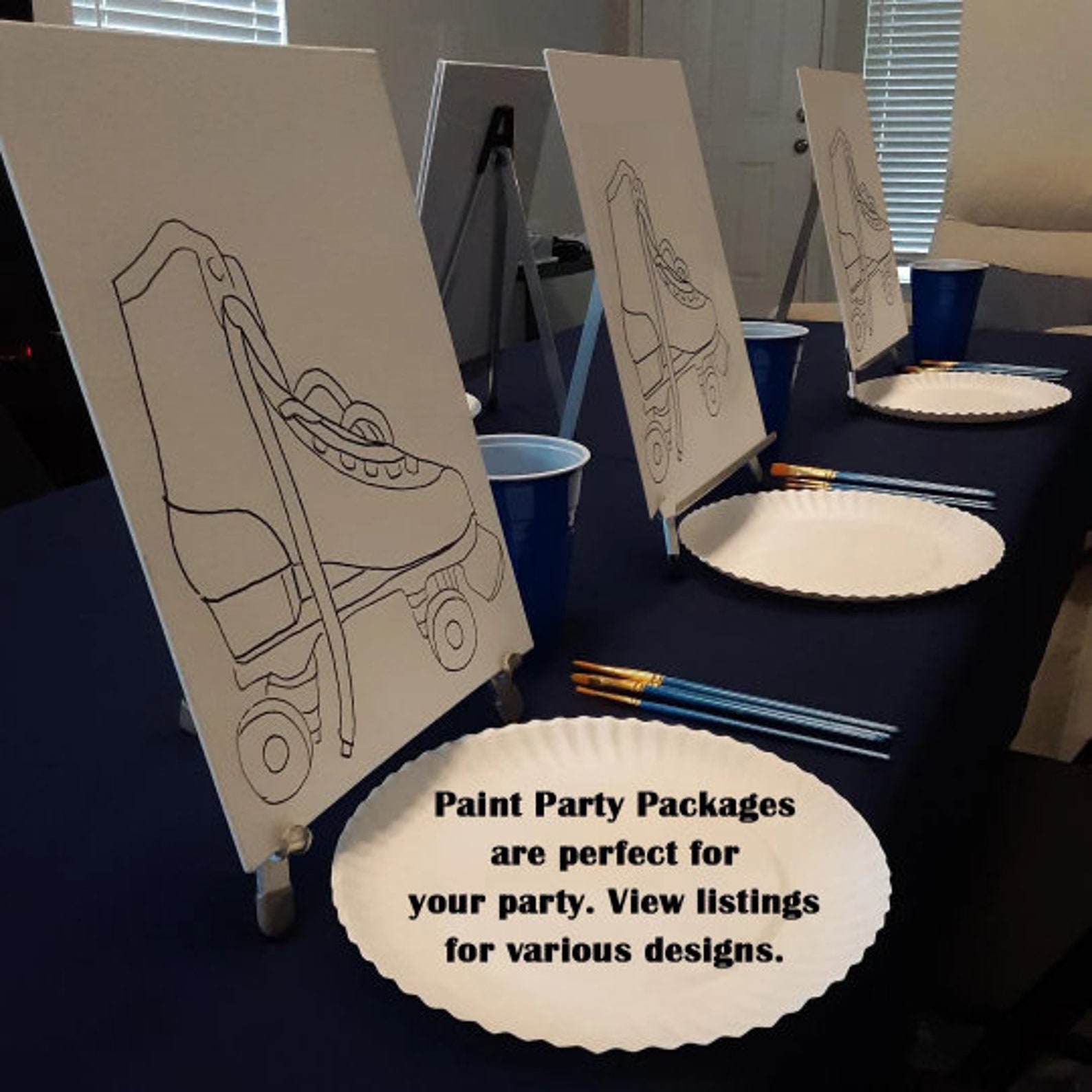 DIY Paint Party Breast Cancer Awareness Pink Canvas Panel ONLY, Paint ...