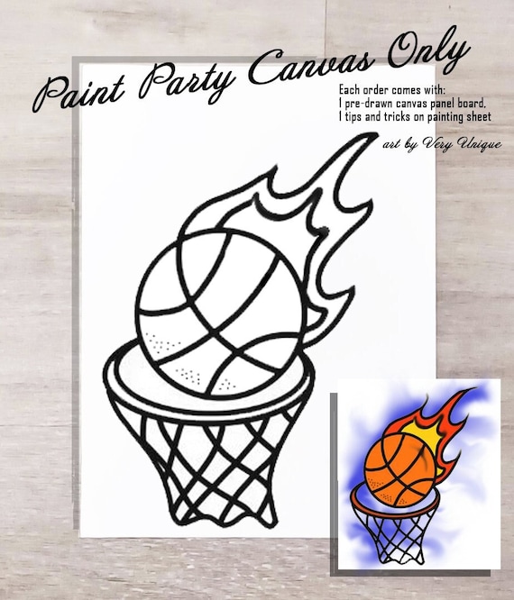 Easy Basketball Painting