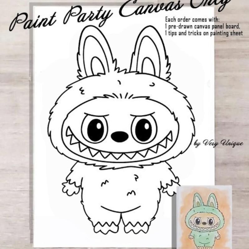 Labubu Face Paint - Etsy