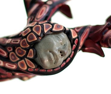 Red Dryad, Polymer Clay Miniature Tree, Bonsai - Etsy New Zealand