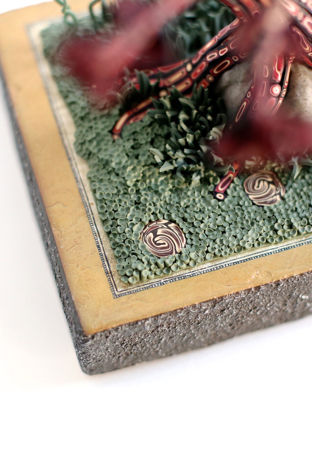 Red Dryad Polymer Clay Miniature Tree Bonsai | Etsy New Zealand