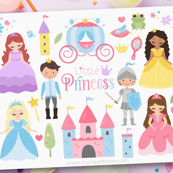 Princess Clipart - Etsy UK