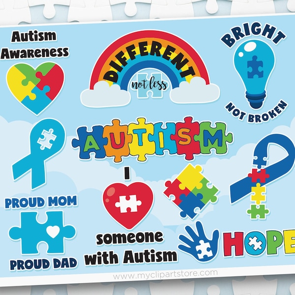 Autism Logo - Etsy