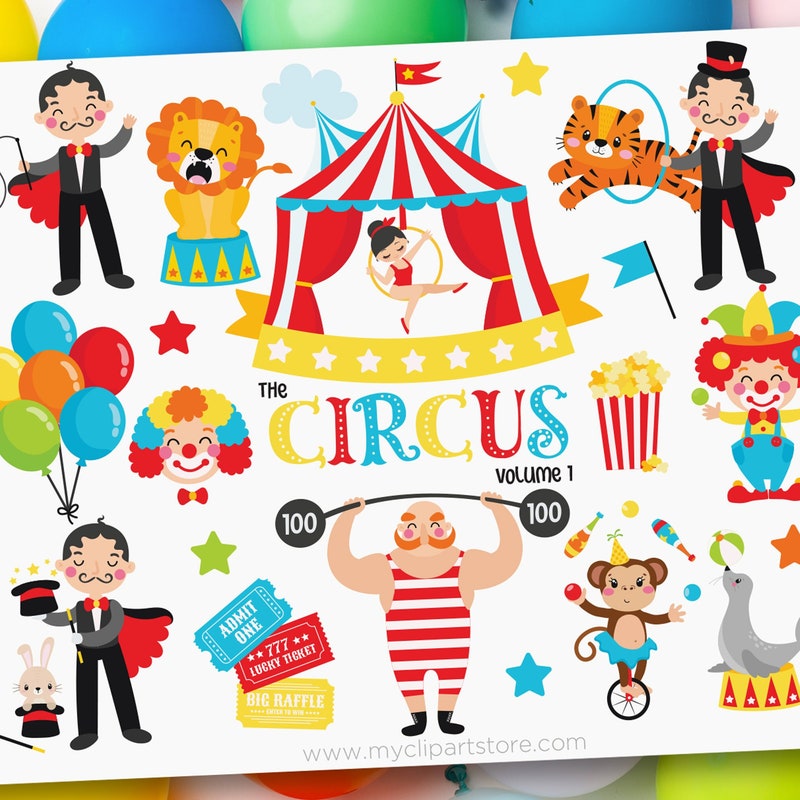 Circus Clip Art - Etsy