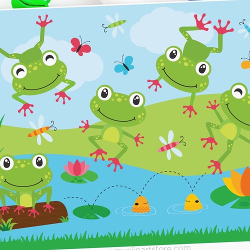 Frog Svg Speckled Frogs Clipart Red Toe Frog Svg Cute Toad - Etsy