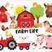 Cute Farm Clipart, Farm Animals, Barn Animals, Farm Birthday, Baby ...