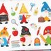 School Gnomes Clipart: Teacher & Graduation Designs (digital Download ...
