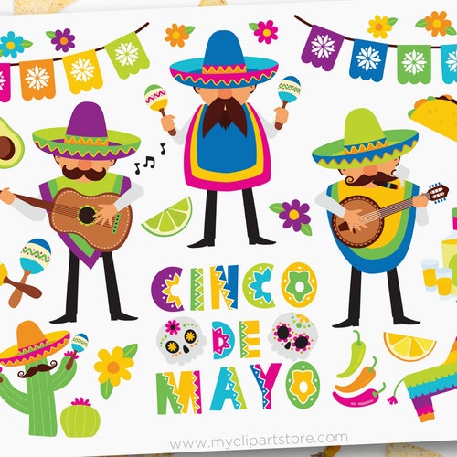 Mexican Bundle Svg Clipart Cactus Svg Cinco De Mayo Svg | Etsy