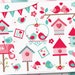 Valentine's Day Clipart, Love Birds Clip Art, Bird Cage Svg, Mailbox ...