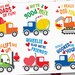 Valentine's Day Construction Clipart, Vehicles, Transportation, Digger ...
