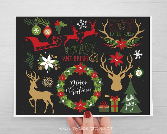 Ornaments Christmas Clipart Reindeer