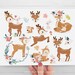 Reindeer Clipart, Cute Deer Svg, Woodland Animals Clip Art, Mother's ...