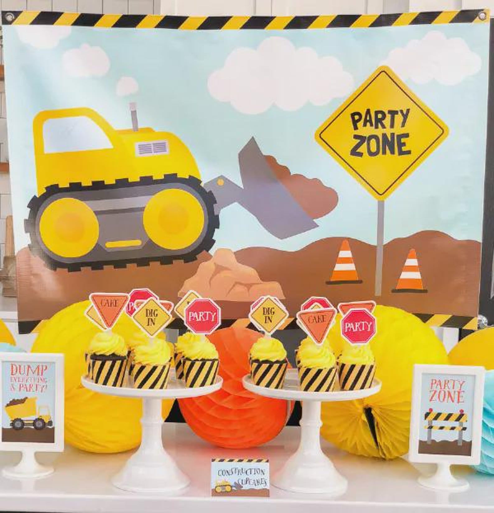 Construction Vehicle Clipart: Dump Truck, Tractor SVG, PNG, EPS ...