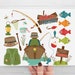 Fishing Clipart, Father's Day, Fishing Tackle, Dad, Camping, Boat ...