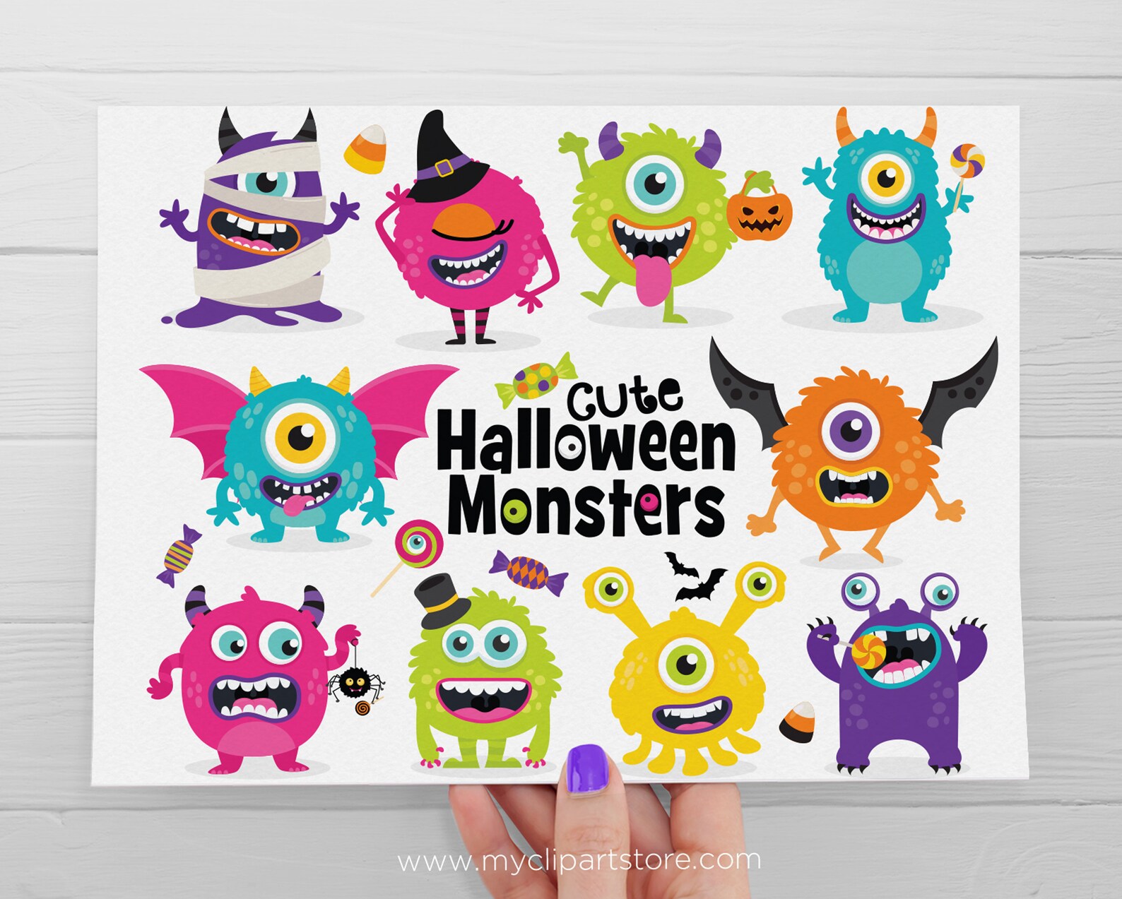 Halloween Monsters Cute Monster Svg Halloween Clipart Baby - Etsy