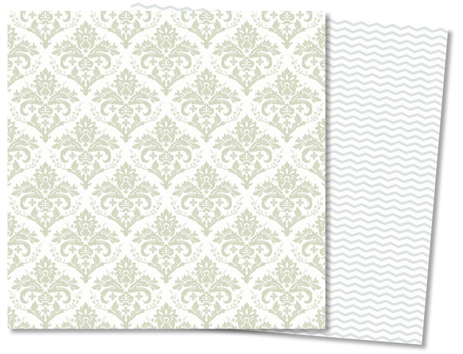 Digital Paper Vintage Rose Damask Scrapbook Paper Digital - Etsy