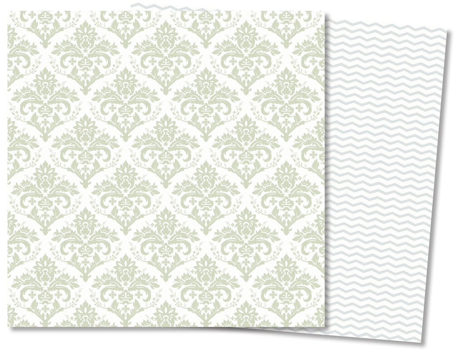 Digital Paper Vintage Rose Damask Scrapbook Paper Digital - Etsy