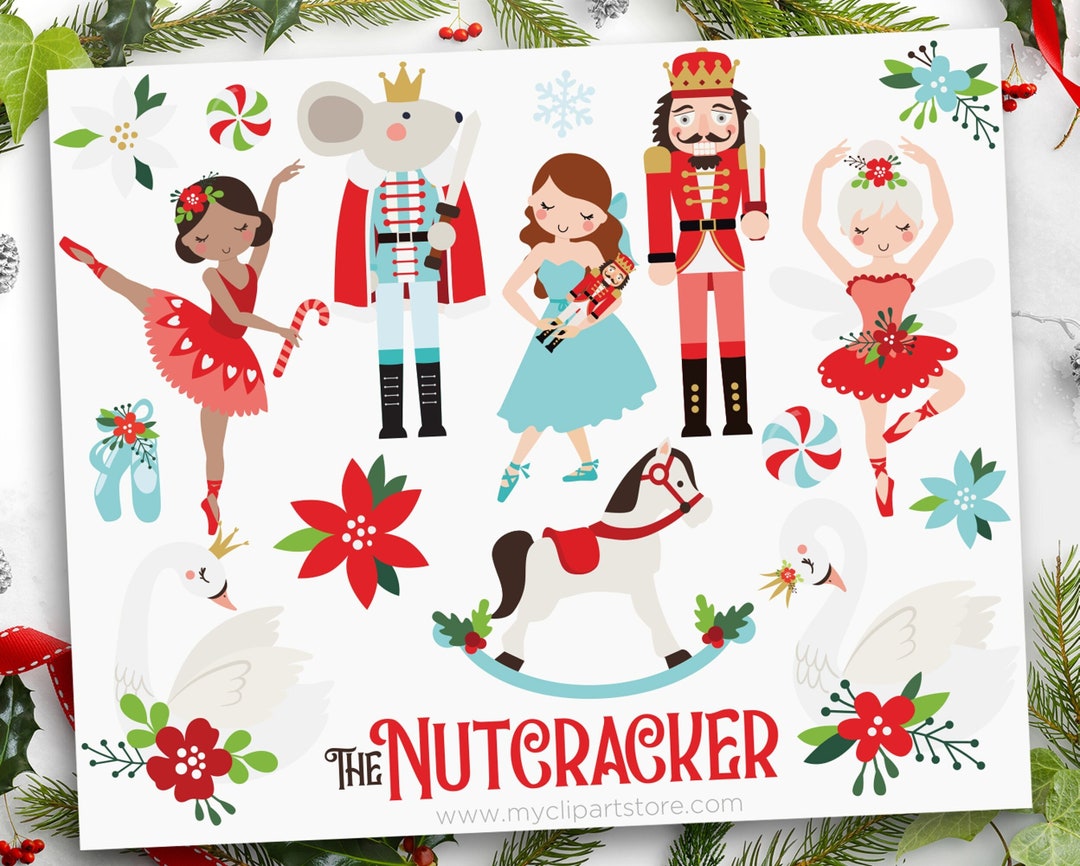 The Nutcracker Clipart, Nutcracker Ballet, Christmas Clipart, Ballerina ...