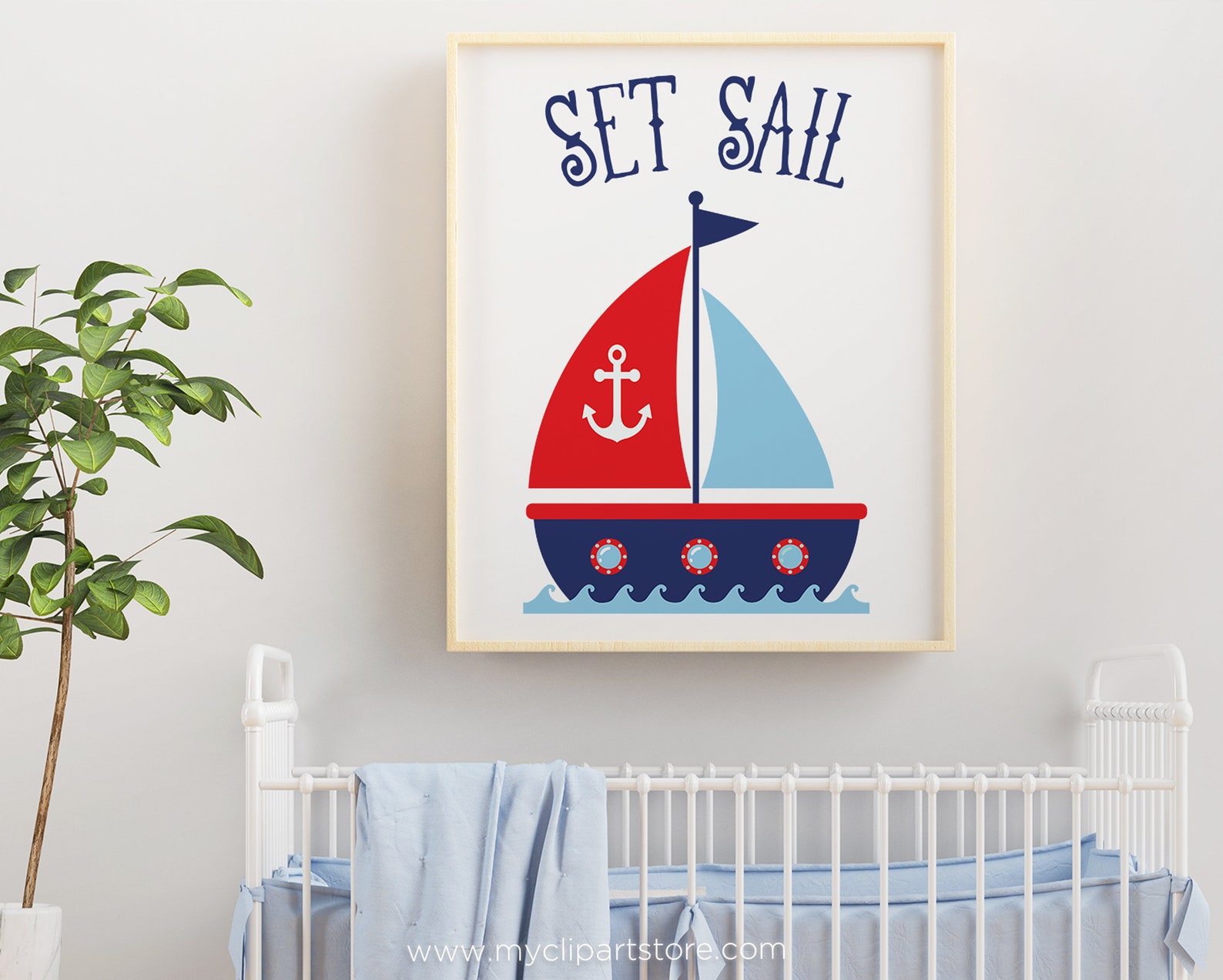 Nautical Clipart boy Summer Clipart Beach Clipart Sail | Etsy