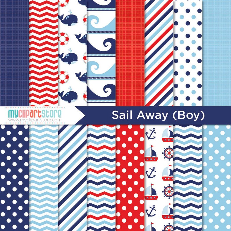 Nautical Clipart Bundle boy Sail Boat SVG Summer Clipart - Etsy