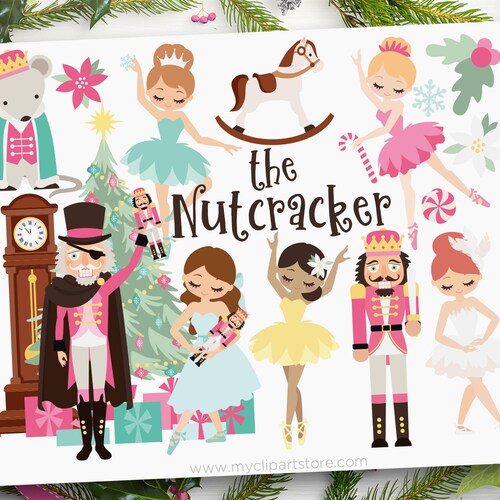 Nutcracker Ballet Digital Clipart Set christmas Digital - Etsy