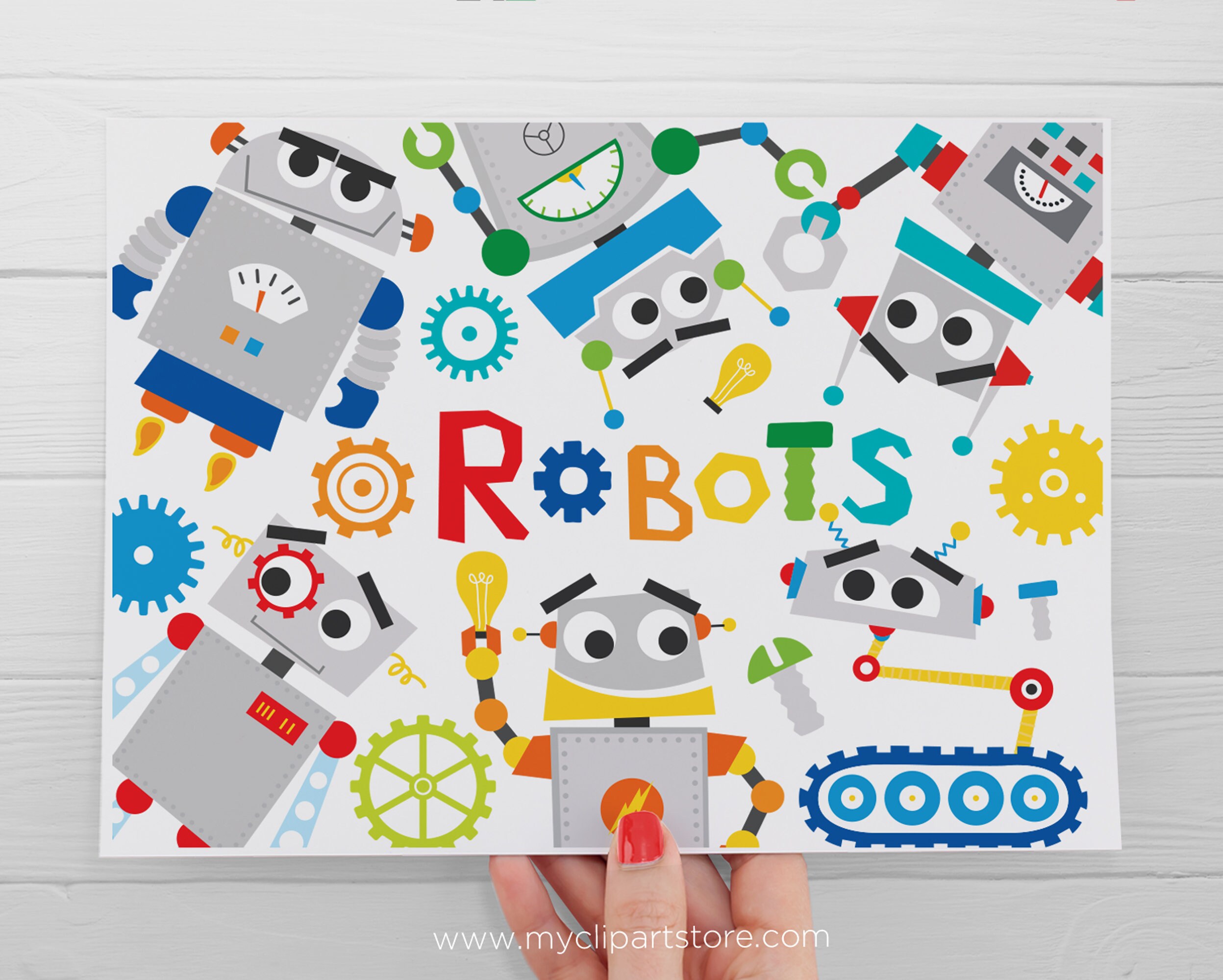 Robot Svg Cute Robots Clipart Robotics Clip Art Stem - Etsy