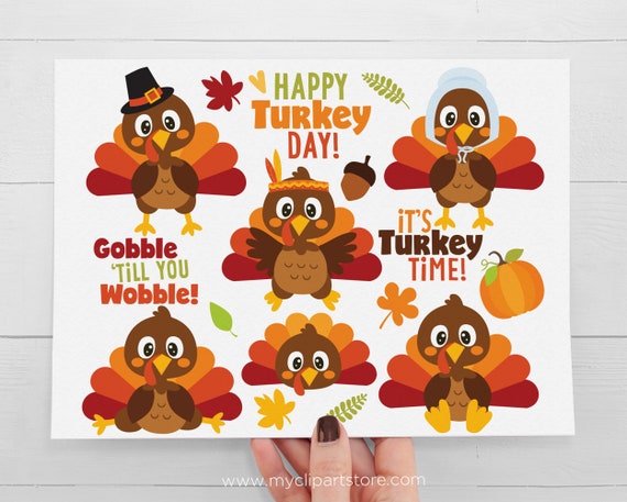 Happy Thanksgiving Turkey Clipart