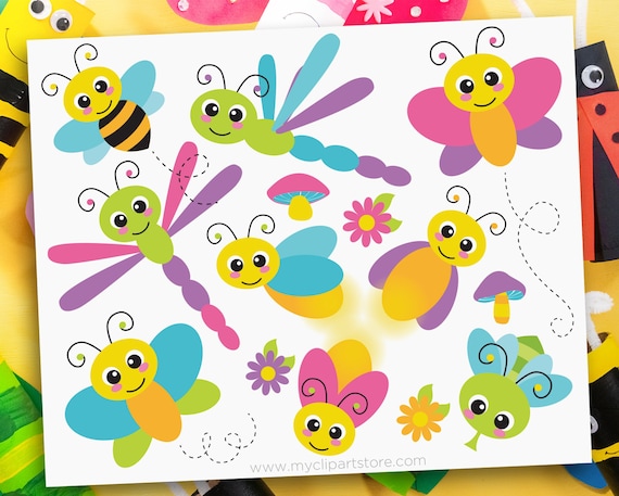 Flying Bugs Clipart, bee svg, firefly svg, butterfly svg, mosquito ...
