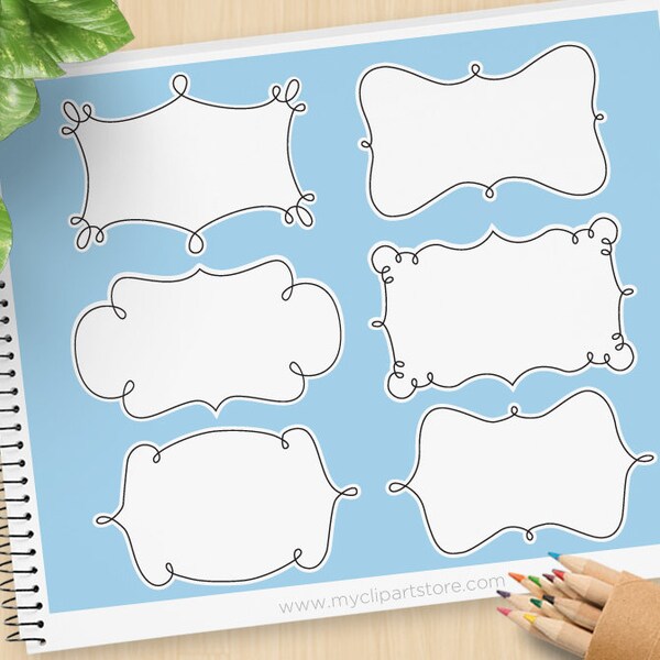 Swirly Frames - Etsy