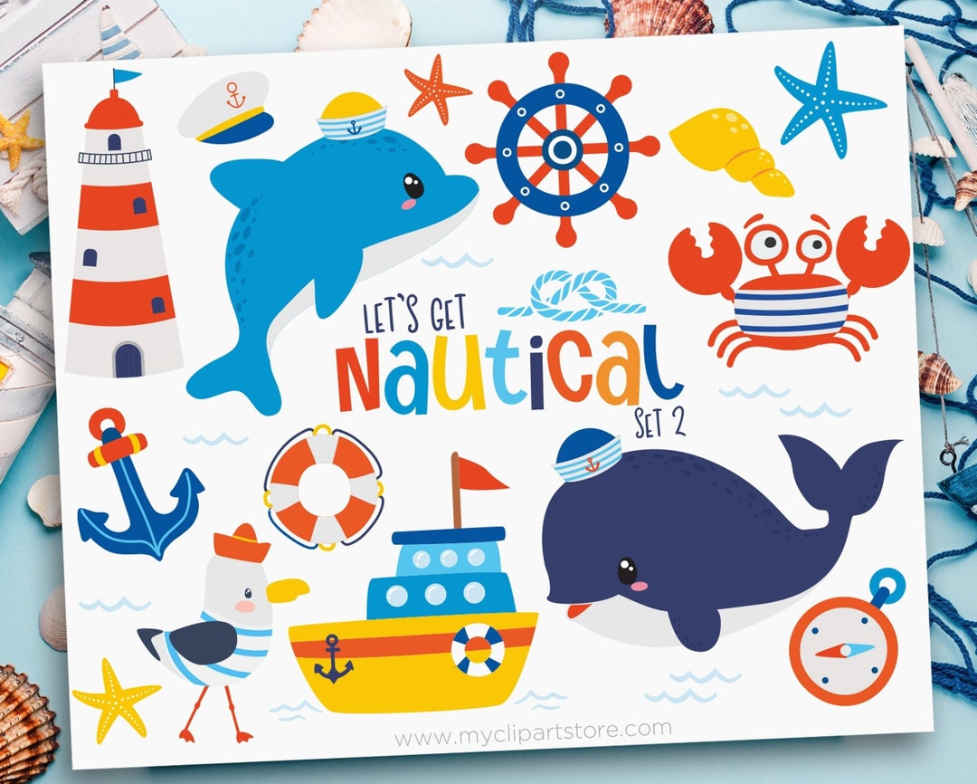 Cute Sailing Clipart, Nautical, Sailboat Svg, Little Sailor, Baby ...