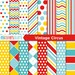 Digital Paper Vintage Circus, Carnival , Fun Fair, Scrapbook Paper ...