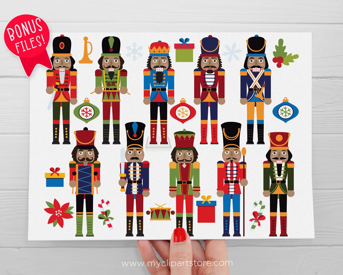 Vintage Nutcracker Clipart: Christmas Ballet Designs (digital Download ...
